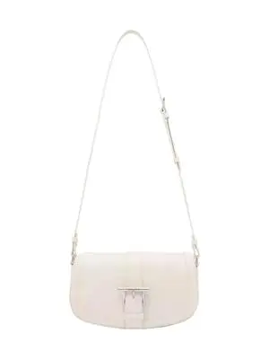 Alexander McQueen Buckle-detail Cross Body Bag - White
