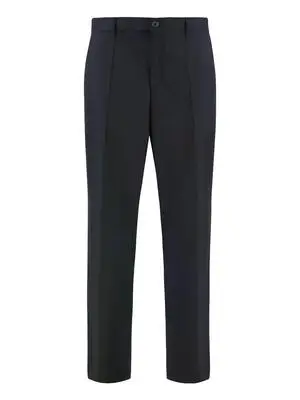 BOSS Side-pocket Wool Trousers - Black