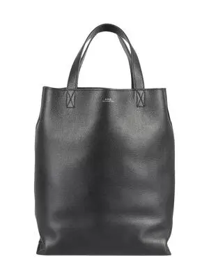 A.p.c. Medium Maiko Leather Tote Bag - Black