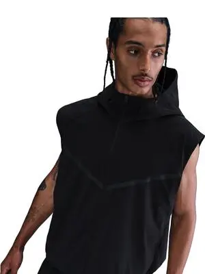 Nike Tech Dri-fit Woven Windrunner Vest - Black