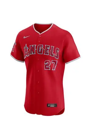 Nike Mike Trout Los Angeles Angels Dri-fit Adv Mlb Elite Jersey - Red