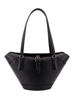 Dolce & Gabbana Coffer Capri Leather Shoulder Bag - Black