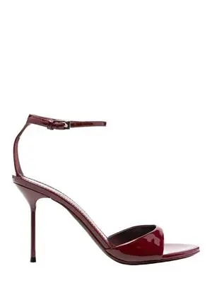 PARIS TEXAS 95mm Patent Leather Ankle-Strap Sandals