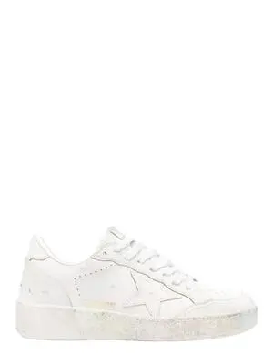 GOLDEN GOOSE Ball Star Leather Trainers - White