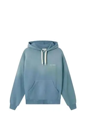 Axel Arigato Logo-embroidered Hoodie - Blue
