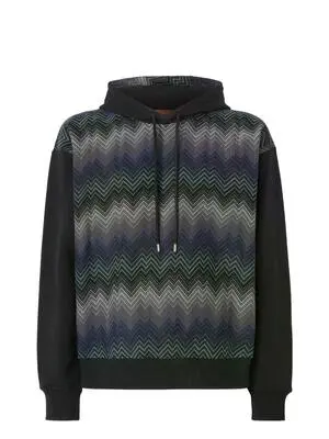Missoni Chevron-pattern Hoodie - Black