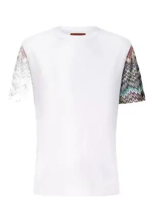 Missoni Zigzag-pattern Short-sleeved T-shirt - White