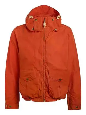 CECCARELLI Hooded Drawstring Jacket - Orange