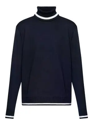 Paul & Shark Turtleneck Wool Sweater - Blue