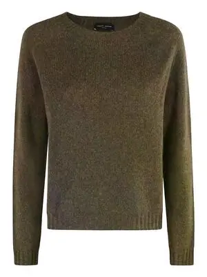 ROBERTO COLLINA Round-neck Wool Sweater - Green