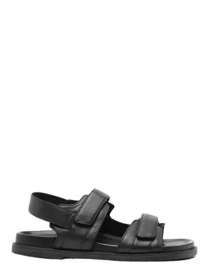 Geox Adelash Leather Sandals - Black