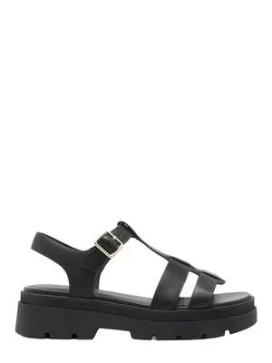Geox 50mm Adacter Buckle-fastening Platform Sandals - Black