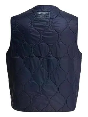 CECCARELLI Quilted Zip-front Gilet - Blue