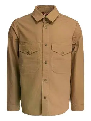 CECCARELLI Button-fastening Cotton Shirt - Brown
