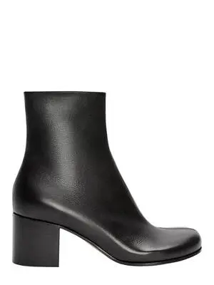 Loewe 60mm Leather Ankle Boots - Black