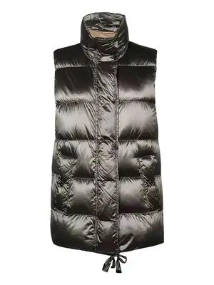 Max Mara High-neck Quilted Gilet - Grey