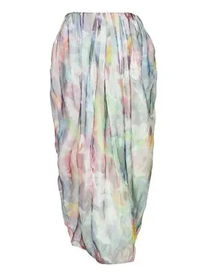 JIL SANDER Floral-Print Egg-Shaped Skirt