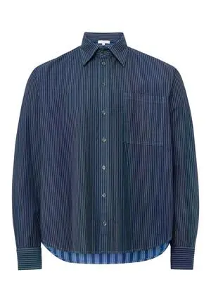 JW Anderson Striped Cotton Shirt - Blue
