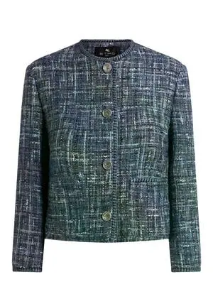 Etro Logo-button Jacket - Blue