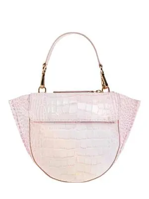 WANDLER Mini Hortensia Crocodile-effect Tote Bag - Pink