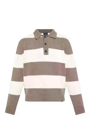 Paul & Shark Striped Wool-blend Sweater - Brown