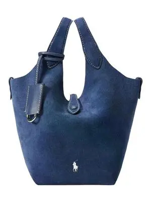 Polo Ralph Lauren Suede Leather Tote - Blue