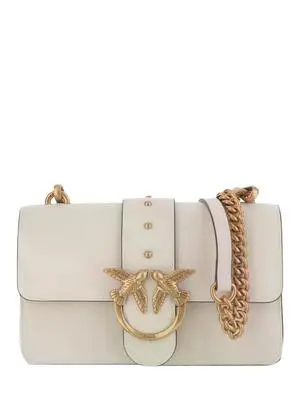Pinko Love One Chain Shoulder Bag - White