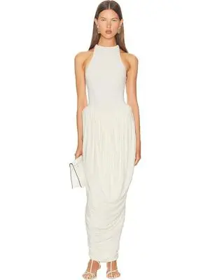 HELSA The Duchess Jersey Dress - Ivory
