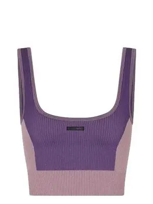 EA7 Dynamic Athlete Seamless Sports Bra In Vigor7 Technical Fabric - Purple