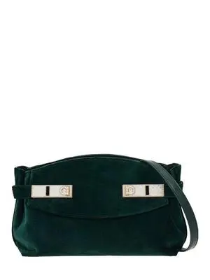 FERRAGAMO Hug Soft Crossbody Bag Xs - Green