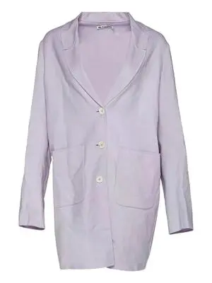 JIL SANDER Three-button Patch-pocket Coat - Purple