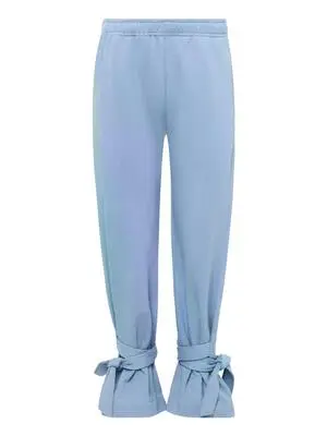 JW Anderson Tie-fastening Cotton Trousers - Blue