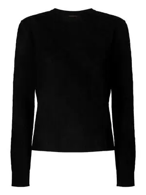 Missoni Round-neck Long-sleeve Sweater - Black