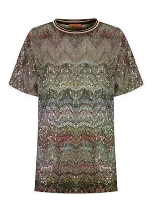 Missoni Multicolour Crew Neck Knit Top - Neutrals