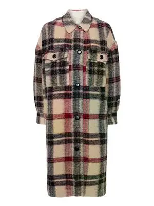 Isabel Marant Check-pattern Blanket Coat - Brown