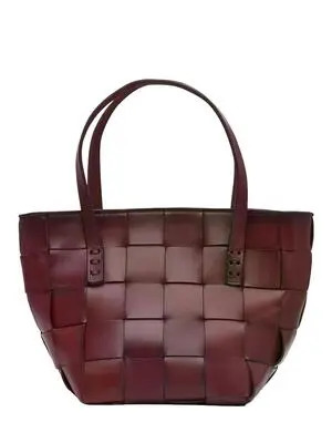 Dragon Diffusion Mini Japan Woven-leather Tote Bag - Red