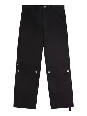 PEACEMAKER OAMC Utility-pocket Cotton Trousers - Black