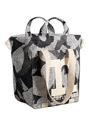 Marimekko City Unikko Tote - Black & White Pattern