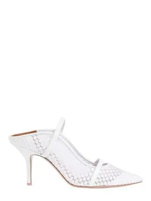 MALONE SOULIERS Maureen 70 Lace Pumps - White