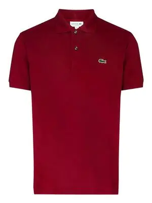 Lacoste Logo-patch Piqué Polo Shirt - Red
