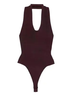 Khaite Halterneck Bodysuit - Red