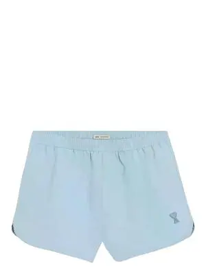 Ami Logo-patch Swim Shorts - Blue