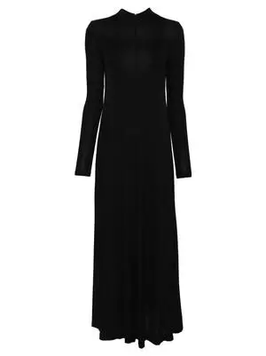 Colville High-neck Long-sleeve Dress - Black