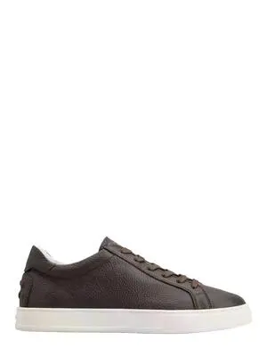 TOD'S Allacciata Cassetta Leather Sneakers - Brown