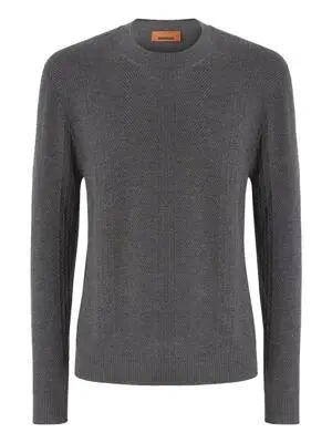 Missoni Herringbone Cable Knit Sweater - Grey