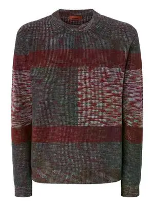 Missoni Block-pattern Ribbed Sweater - Grey
