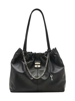 Marc Jacobs Cristina Chain-embellished Drawstring Tote - Black