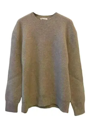 THE ROW Crew-neck Cashmere Sweater - Neutrals