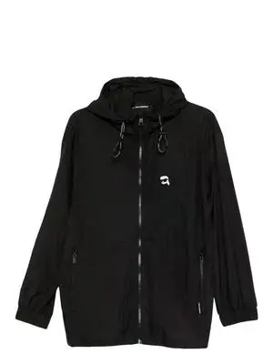 Karl Lagerfeld Karl-motif Hooded Jacket - Black