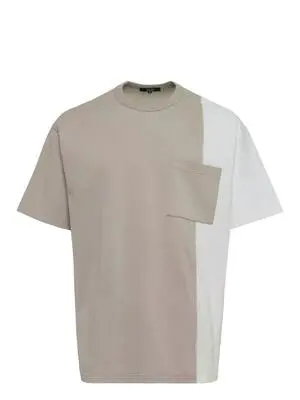 Comme Des Garçons Two-tone Panelled T-shirt - Neutrals